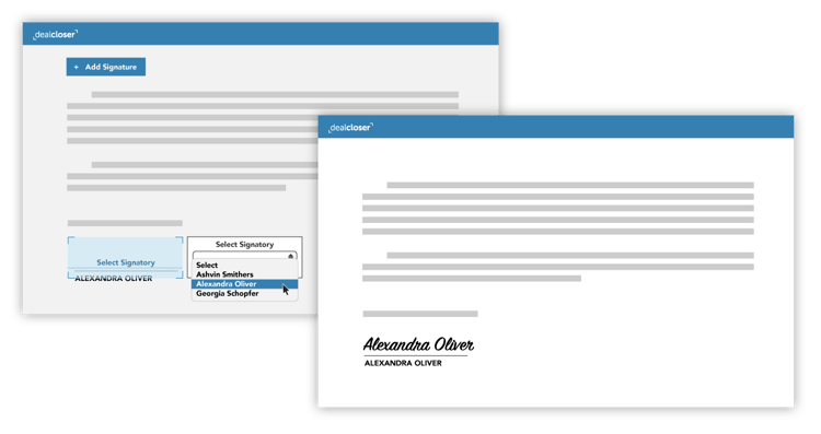 Signature Management