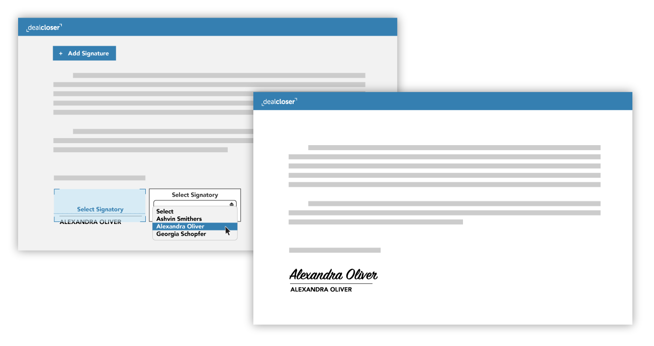 Signature Management